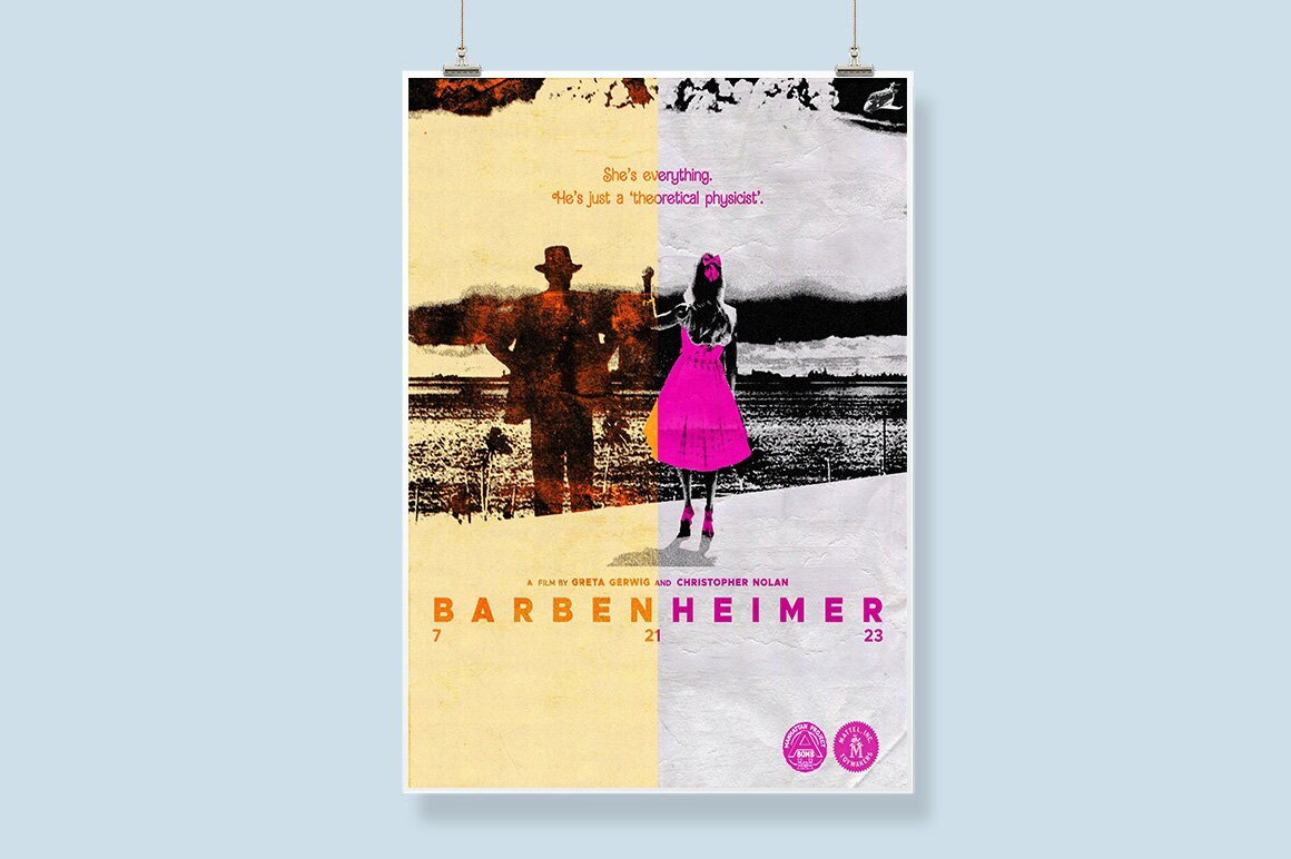 Barbenheimer Oppenheimer Poster, Margot Robbie And Cillian M | Inspire ...