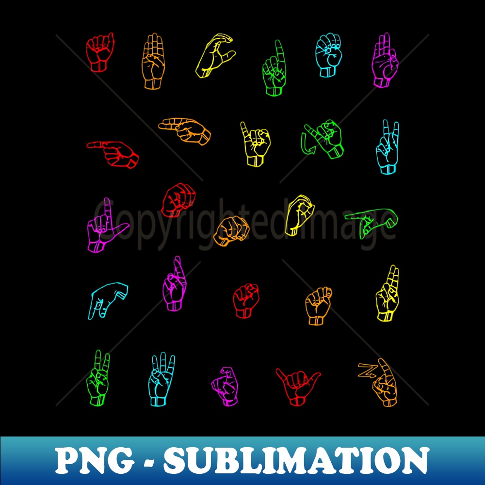 ABCs Individual ASL Alphabet Letters Sign Language Design - | Inspire ...