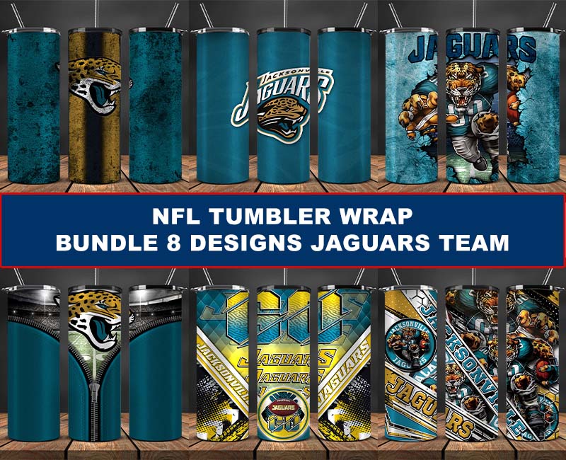 Jaguars Tumbler Wrap , Football Tumbler Png ,Nfl Tumbler Wra | Inspire Uplift