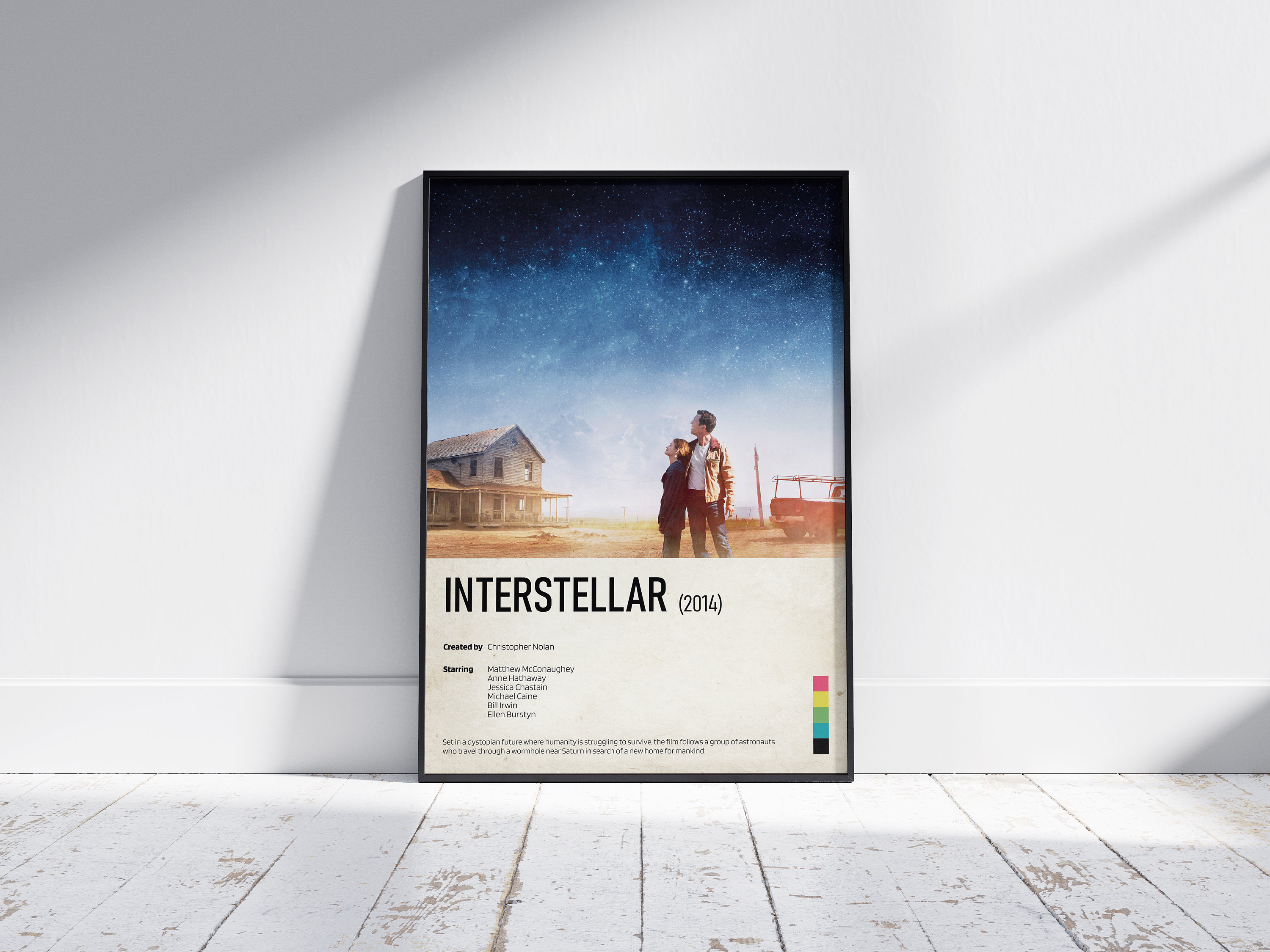Interstellar Movie Digital Poster, Movie Poster Print, Movie | Inspire ...