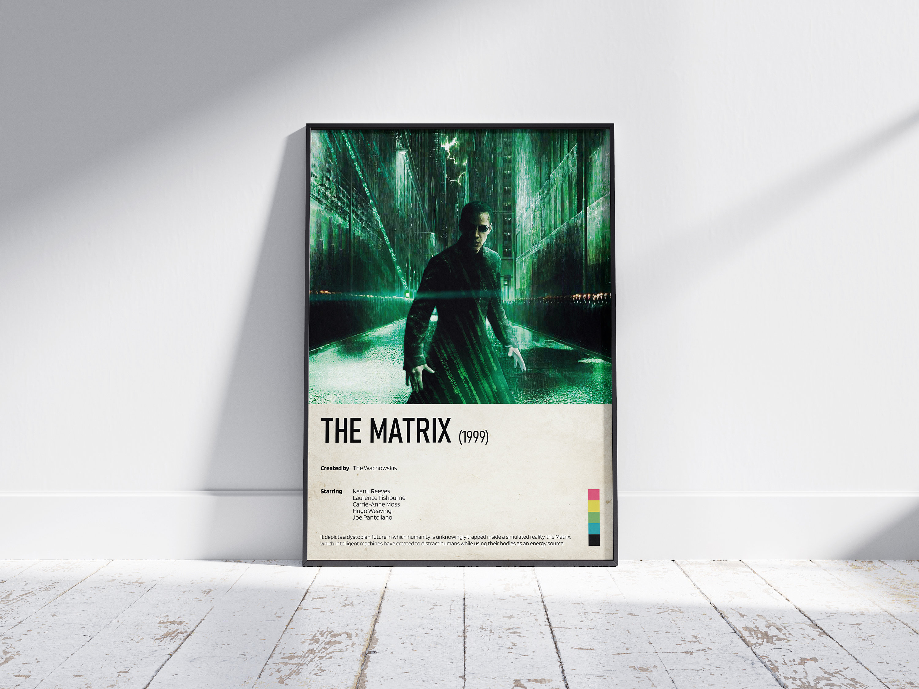 Matrix Movie Digital Poster, Keanu Reeves Neo Poster, Movie | Inspire ...
