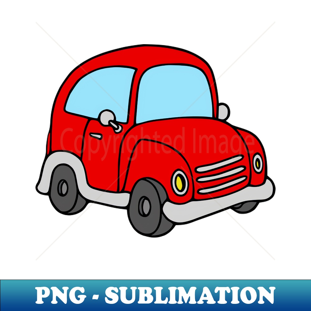 Tiny Red Car - Modern Sublimation PNG File - Perfect for Sub | Inspire Uplift