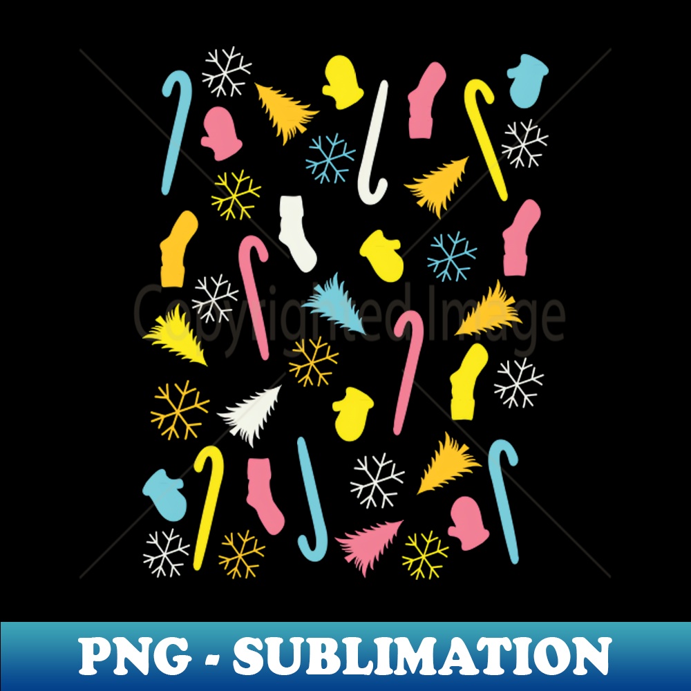 Happy New Year Holiday Vibes Pattern - PNG Transparent Subli - Inspire ...