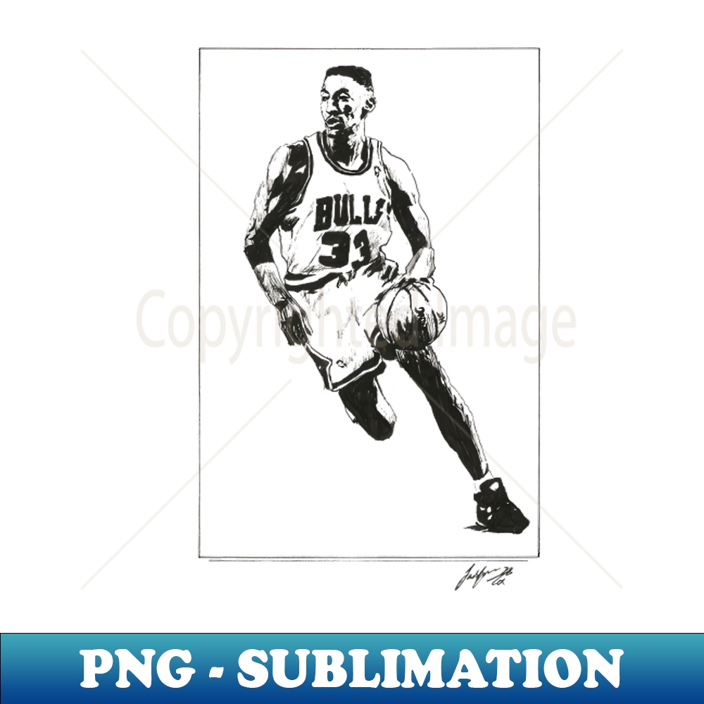 Scottie Pippen - PNG Sublimation Digital Download - Defying - Inspire ...