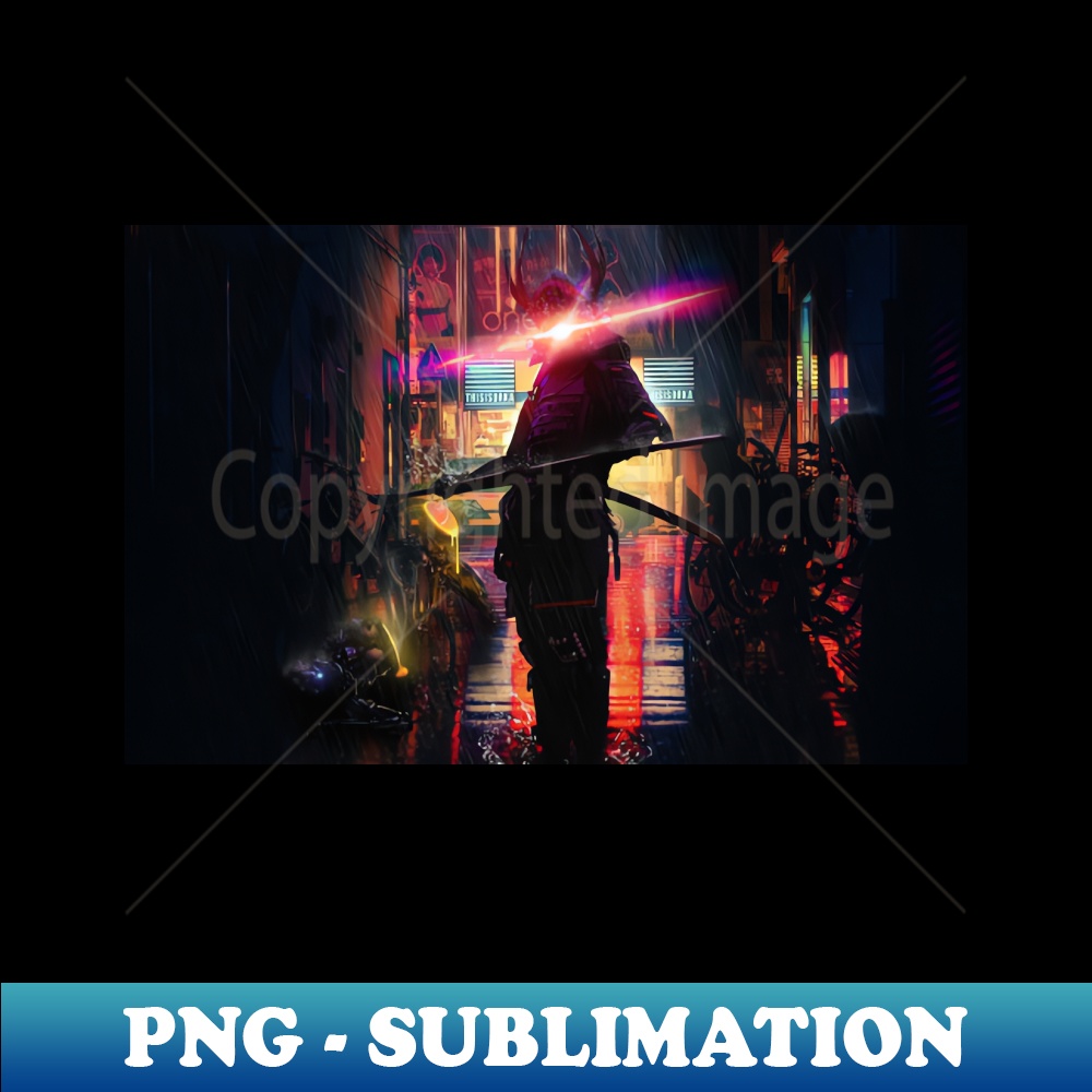 Cyberpunk samurai - PNG Transparent Digital Download File fo | Inspire ...