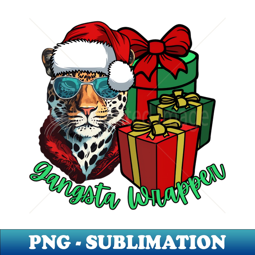 Gansta Wrapper Funny Christmas Design - Sublimation-Ready PN | Inspire ...