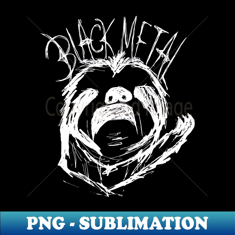 Dark and Gritty Black Metal Sloth Meme - Exclusive Sublimati - Inspire ...