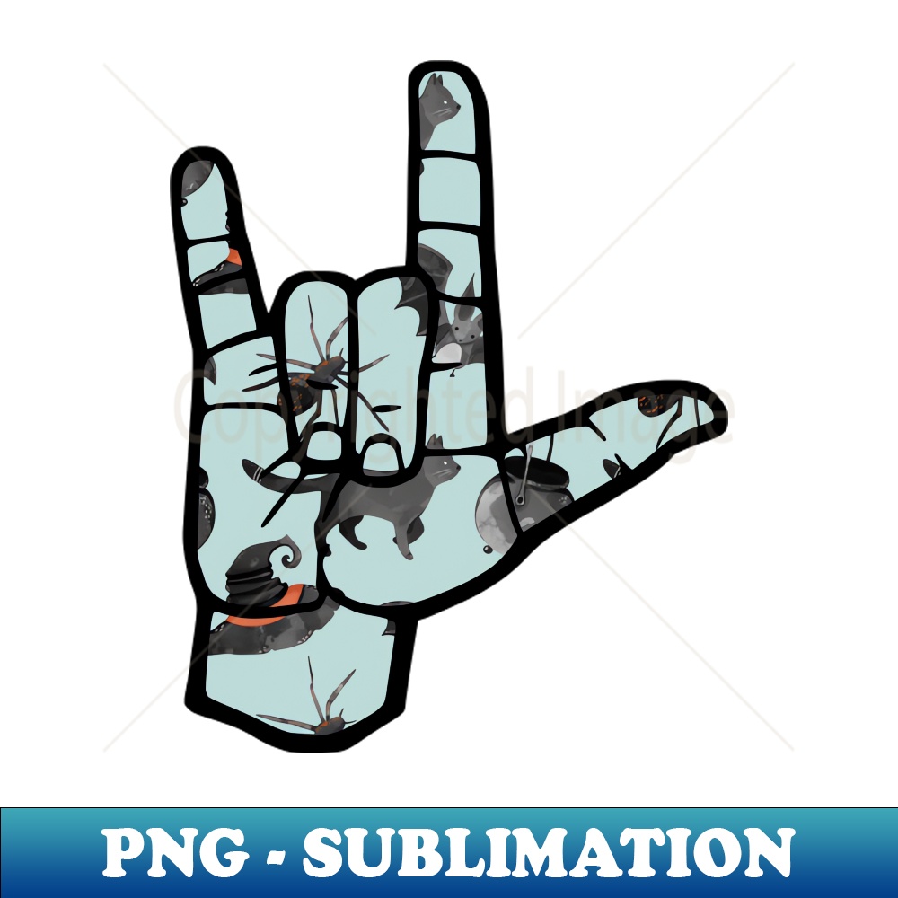 ASL ILY I Love You Sign Halloween Design American Sign Lan | Inspire Uplift