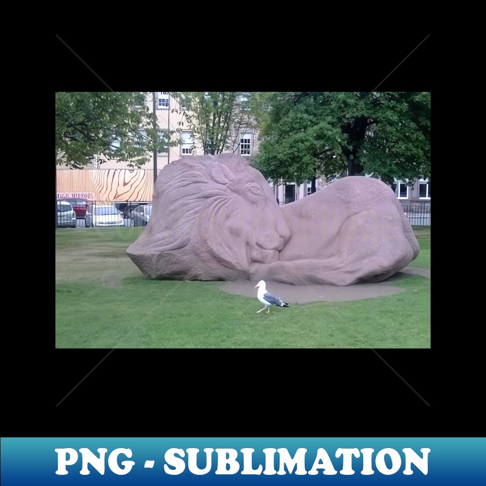 Lion of Scotland sculpture with seagull st andrew square gar | Inspire ...