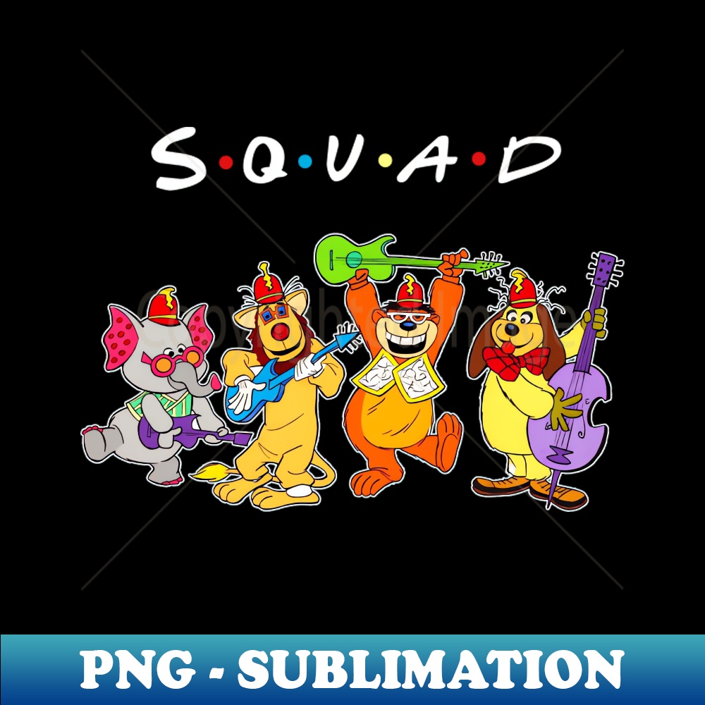 squad main characters happy face - Instant PNG Sublimation D - Inspire ...