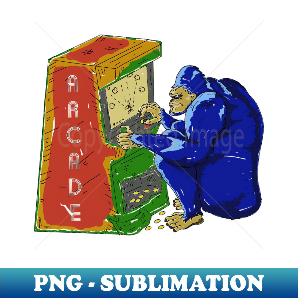 Gorilla Arcade Machine - Sublimation-Ready PNG File - Unleas | Inspire ...