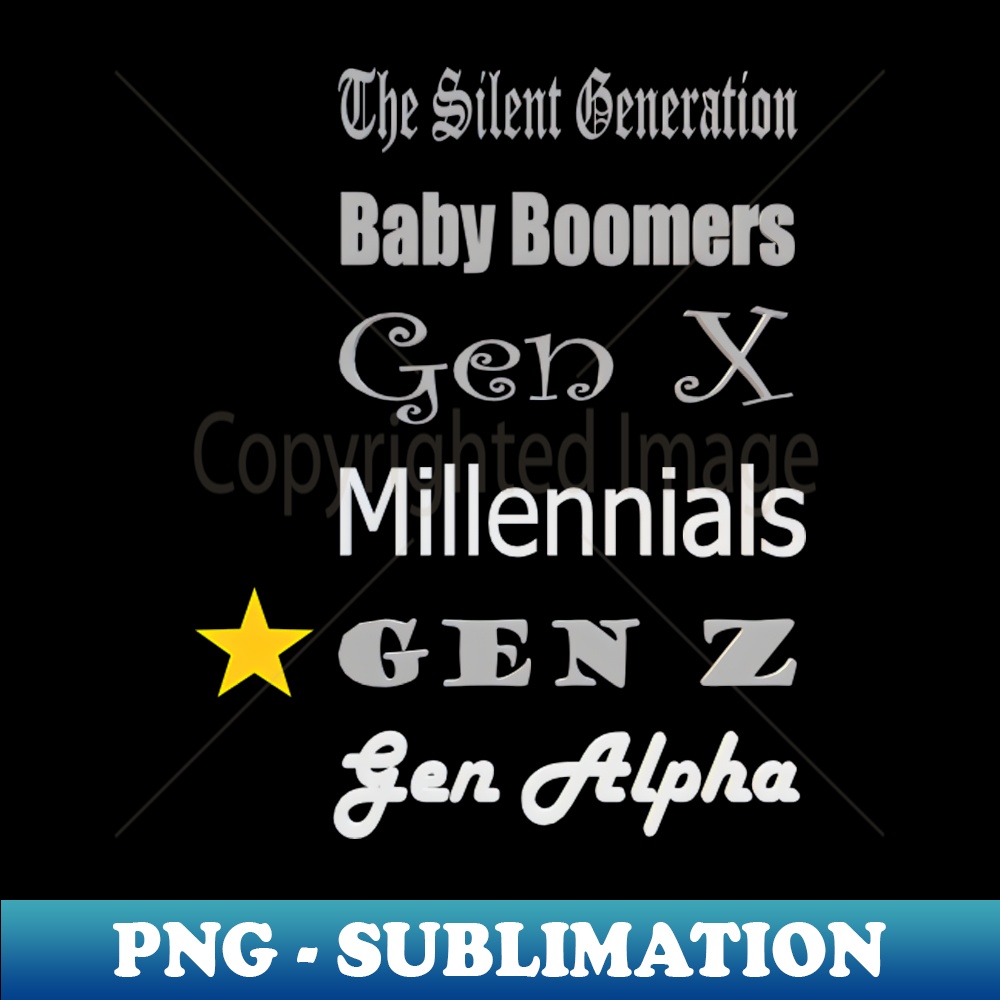 Gen Z - PNG Transparent Digital Download File for Sublimatio - Inspire ...