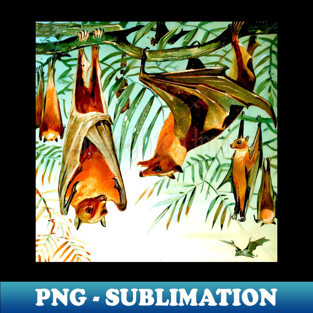 Upside down bats - PNG Transparent Sublimation Design - Unle | Inspire ...
