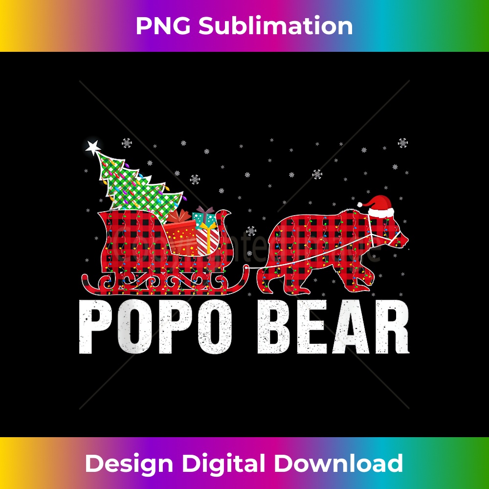 Popo Bear Sleigh Christmas Family Matching Xmas Pajama Tank | Inspire ...