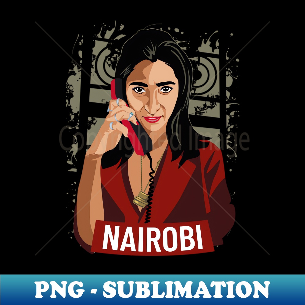 NAIROBI Money Heist - Retro PNG Sublimation Digital Download - Inspire ...