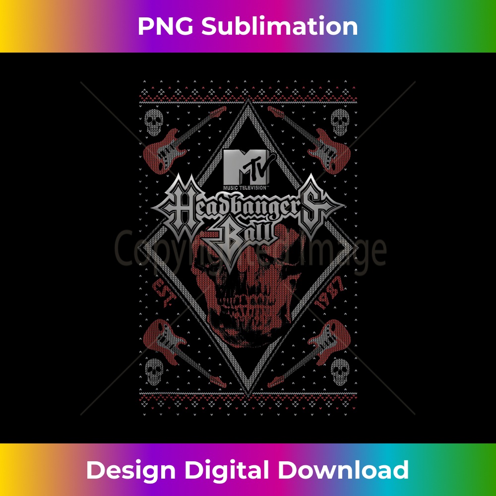 MTV Christmas Headbangers Ball MTV Logo Ugly Sweater Tank - | Inspire Uplift