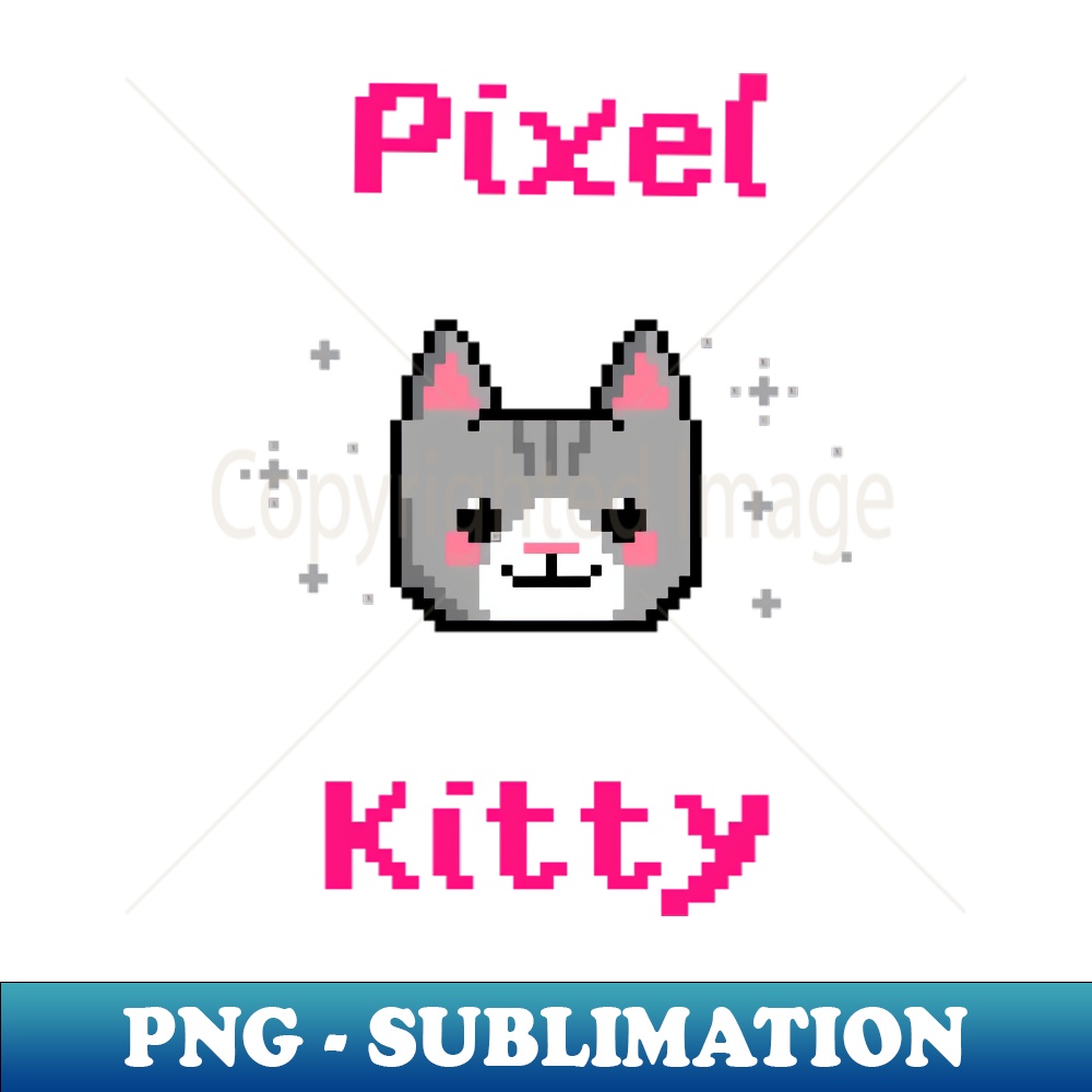 Pixel Kitty 8-bit - PNG Transparent Digital Download File fo | Inspire ...