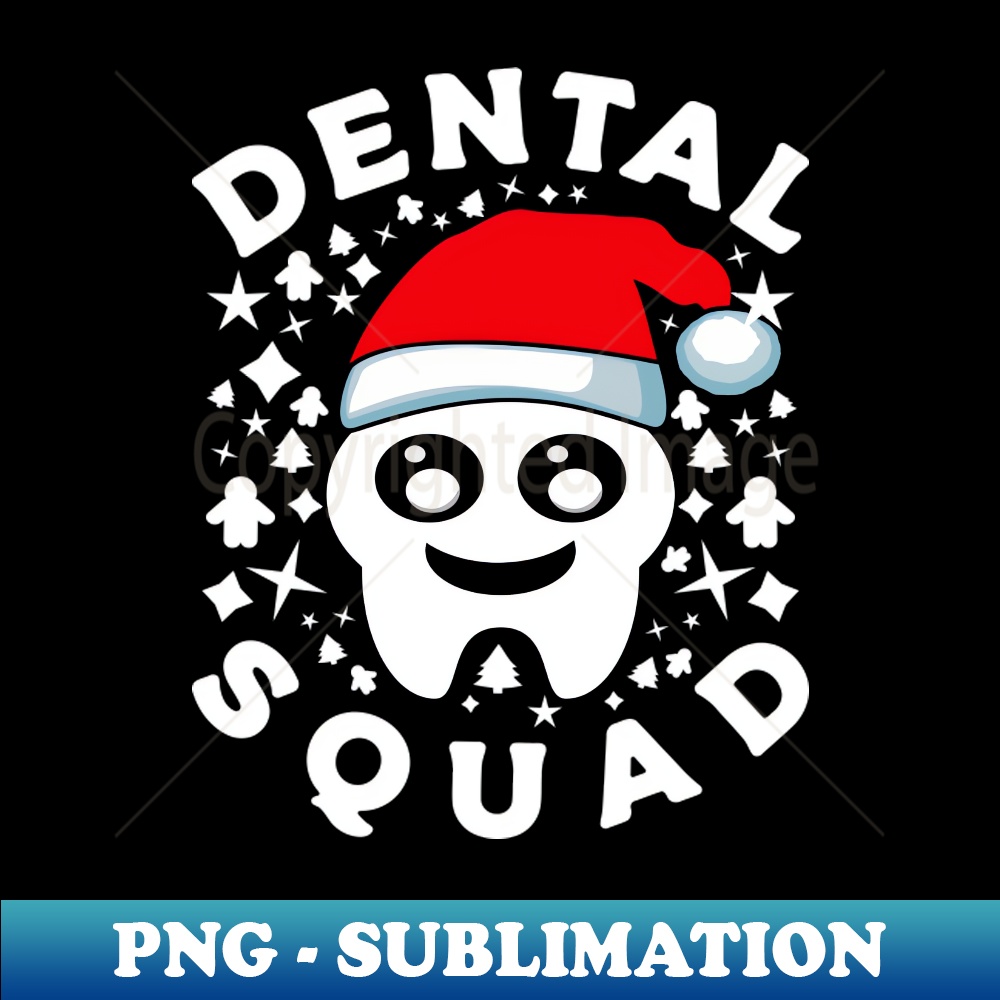 Dental Squad Christmas Tooth Santa Hat - PNG Transparent Sub | Inspire ...
