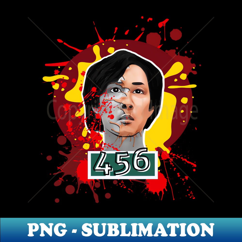 Squid Game 456 player - High-Resolution PNG Sublimation File | Inspire ...