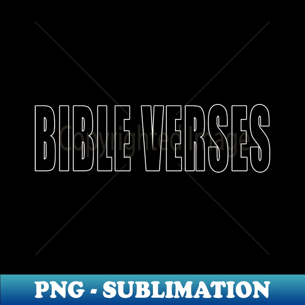 BIBLE VERSES Text Typography - Artistic Sublimation Digital | Inspire ...