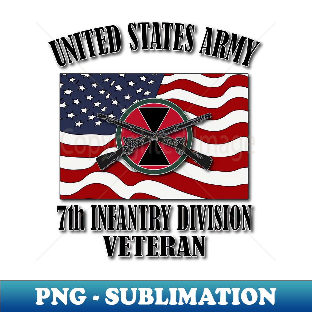 7th Infantry Division- Veteran - PNG Transparent Sublimation - Inspire ...