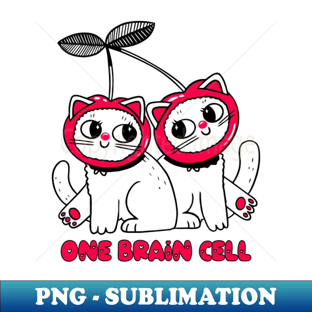 One Brain Cell Cat Lover Apparel - Creative Sublimation PNG | Inspire ...