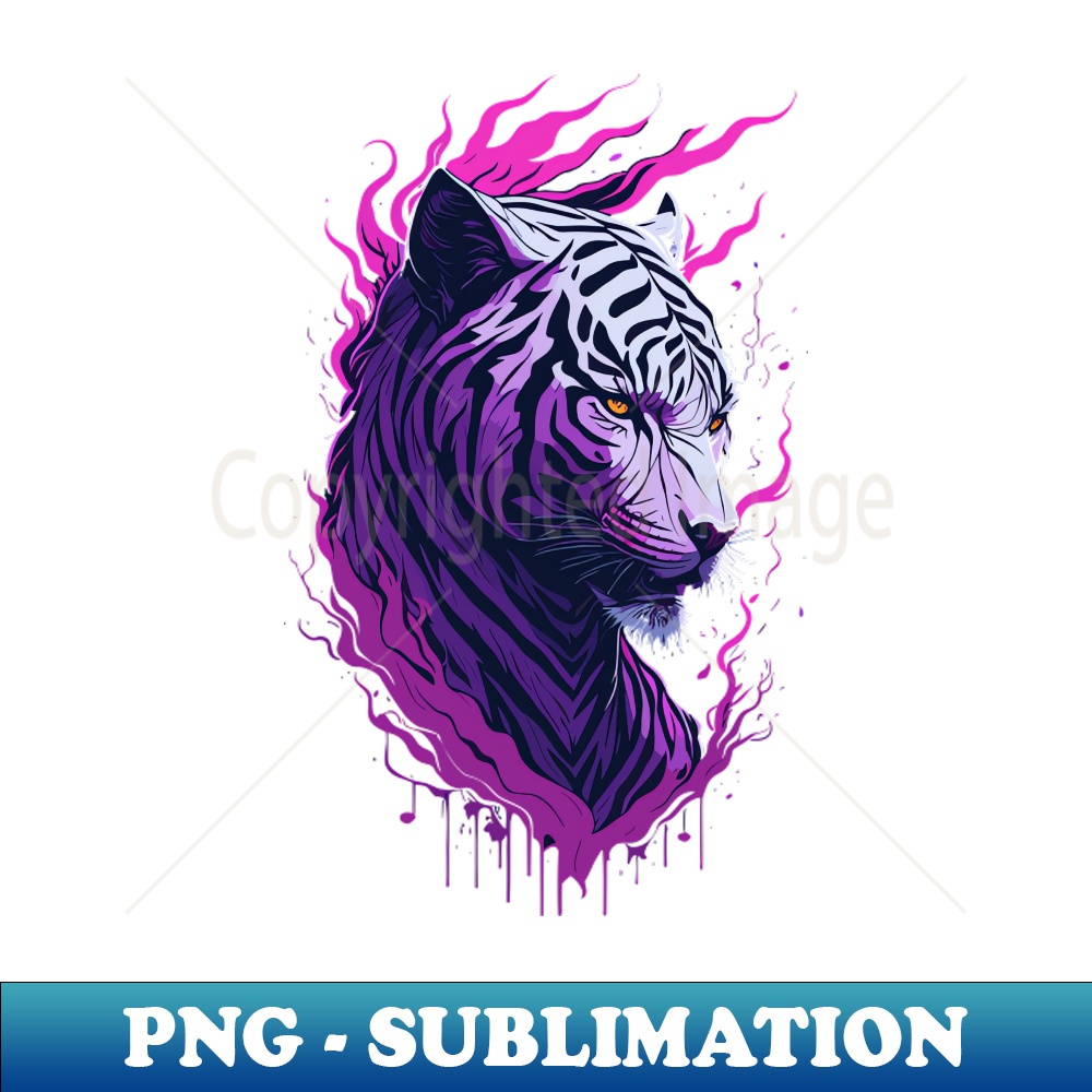 Mystical White Tiger Intricate Face Illustration in Studio G - Inspire ...