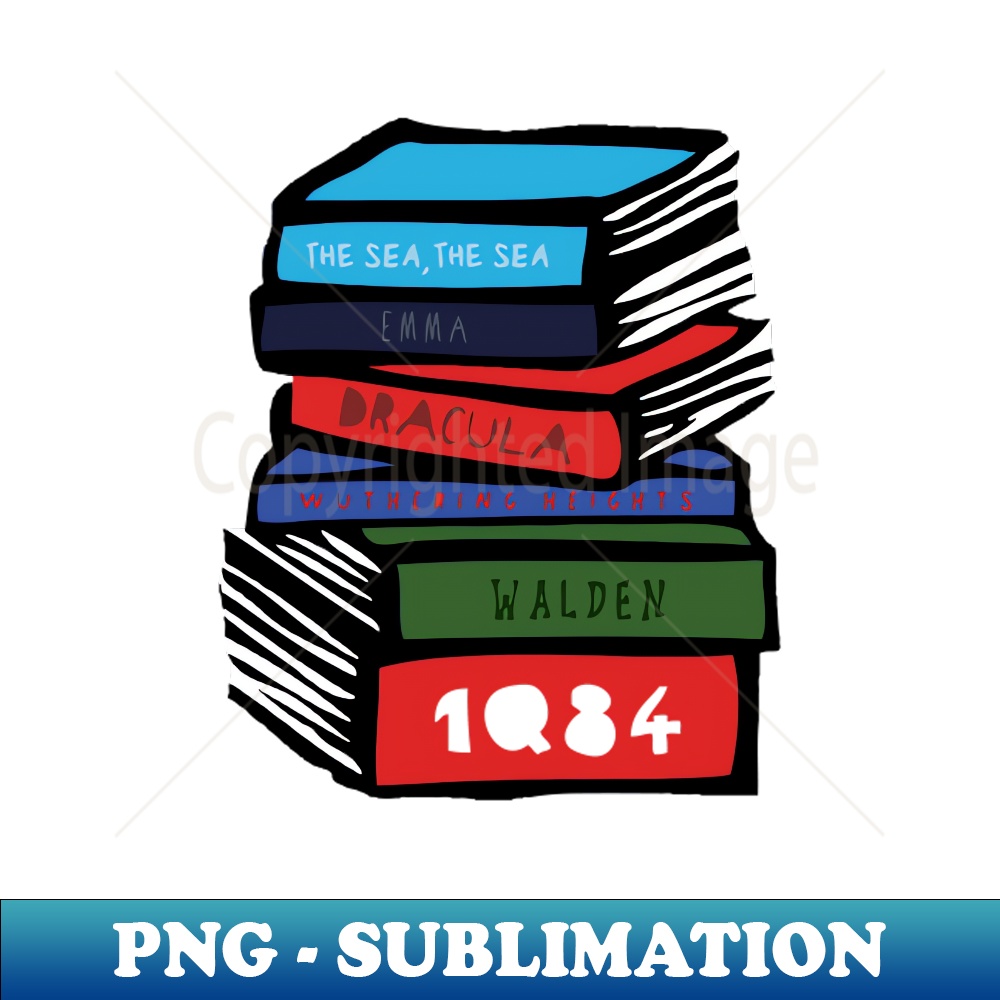 Classic Book Stack - PNG Transparent Sublimation File - Unle | Inspire ...