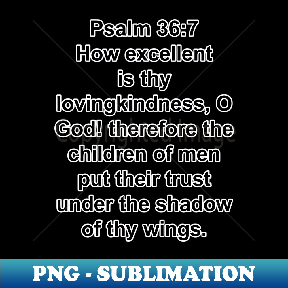 Psalm 367 King James Version KJV Bible Verse Typography - D | Inspire ...