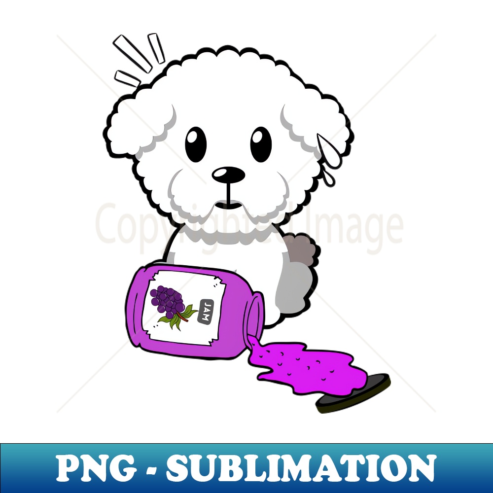 Funny furry dog spilled grape jam - Vintage Sublimation PNG | Inspire ...