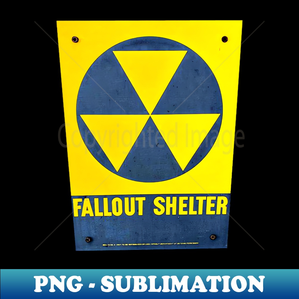 Fall Out Shelter Sign Yellow Fallout Shelter Signage - High- | Inspire ...