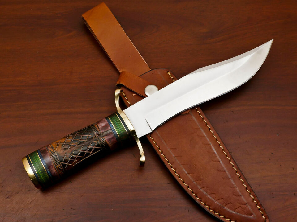 HANDMADE SS BLADE CUSTOM STAINED CAMEL BONE/WOOD HUNTING/KNI | Inspire ...