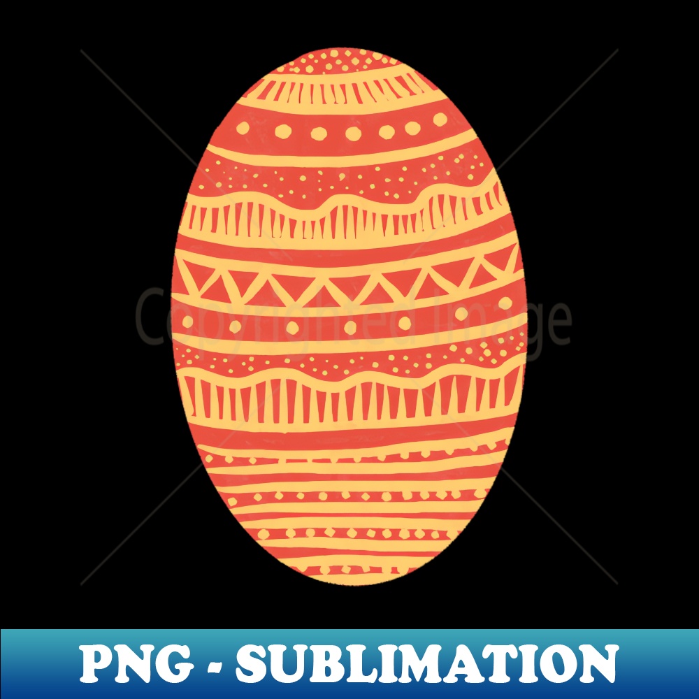 The red and yellow decorated easter egg version 4 - Retro PN | Inspire ...