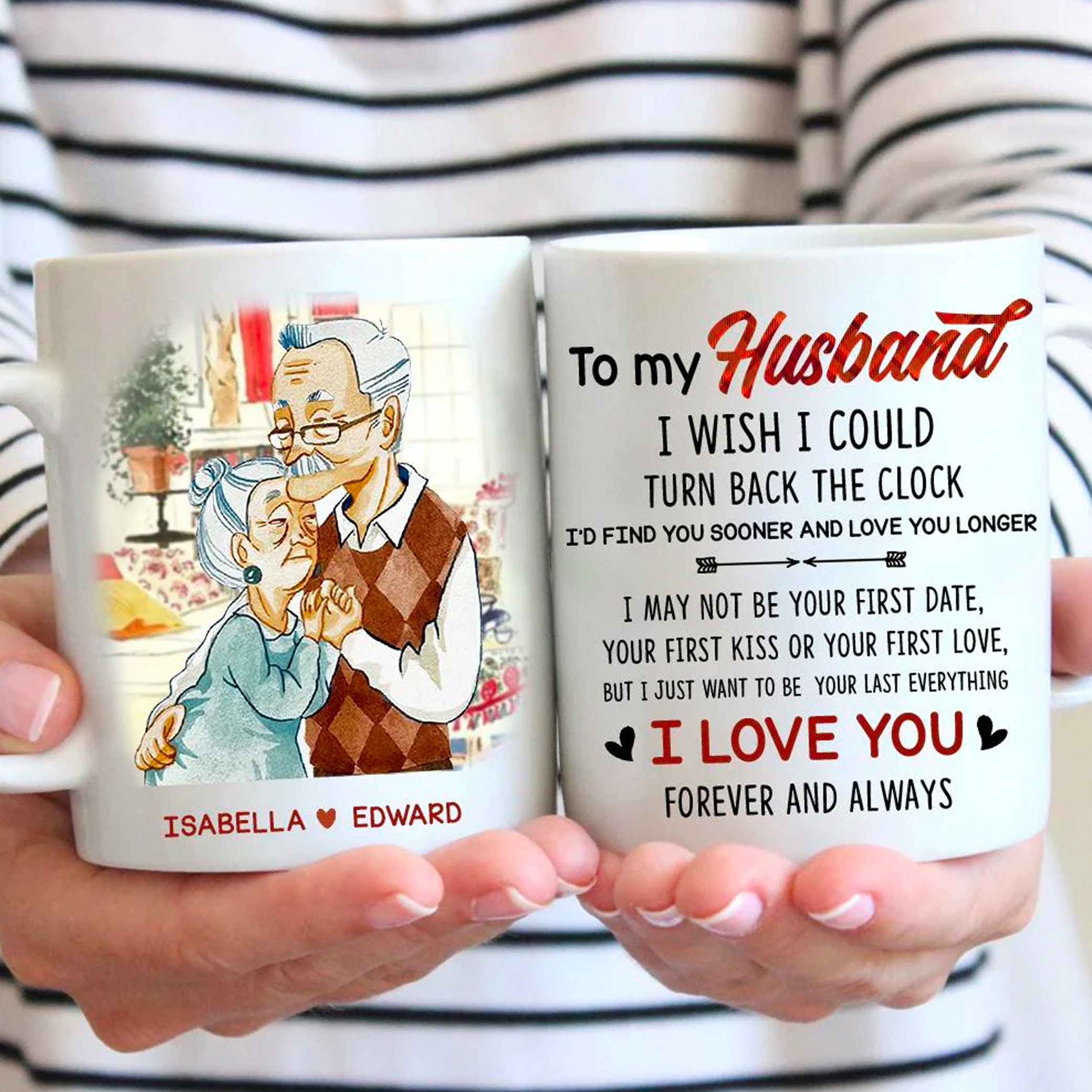 To My Husband, I Wish I Could Turn Back The Clock Coffee Mug | Inspire ...