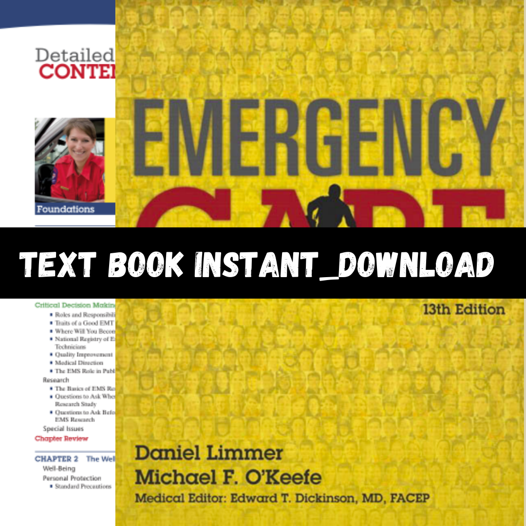 Textbook For Emergency Care EMT 13th Edition PDF | Instant D | Inspire ...