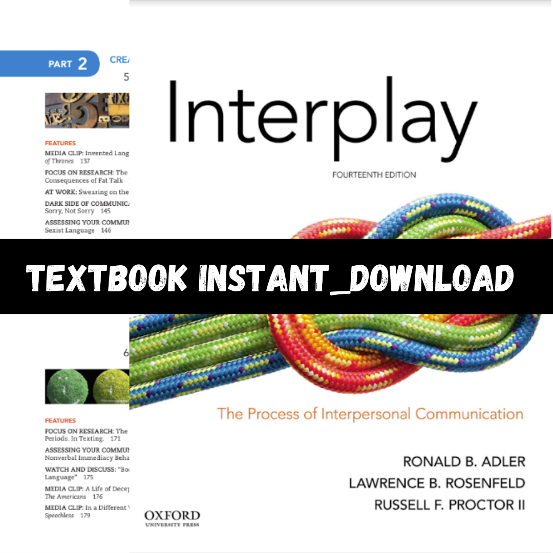 Textbook For Interplay: The Process of Interpersonal Communi | Inspire ...