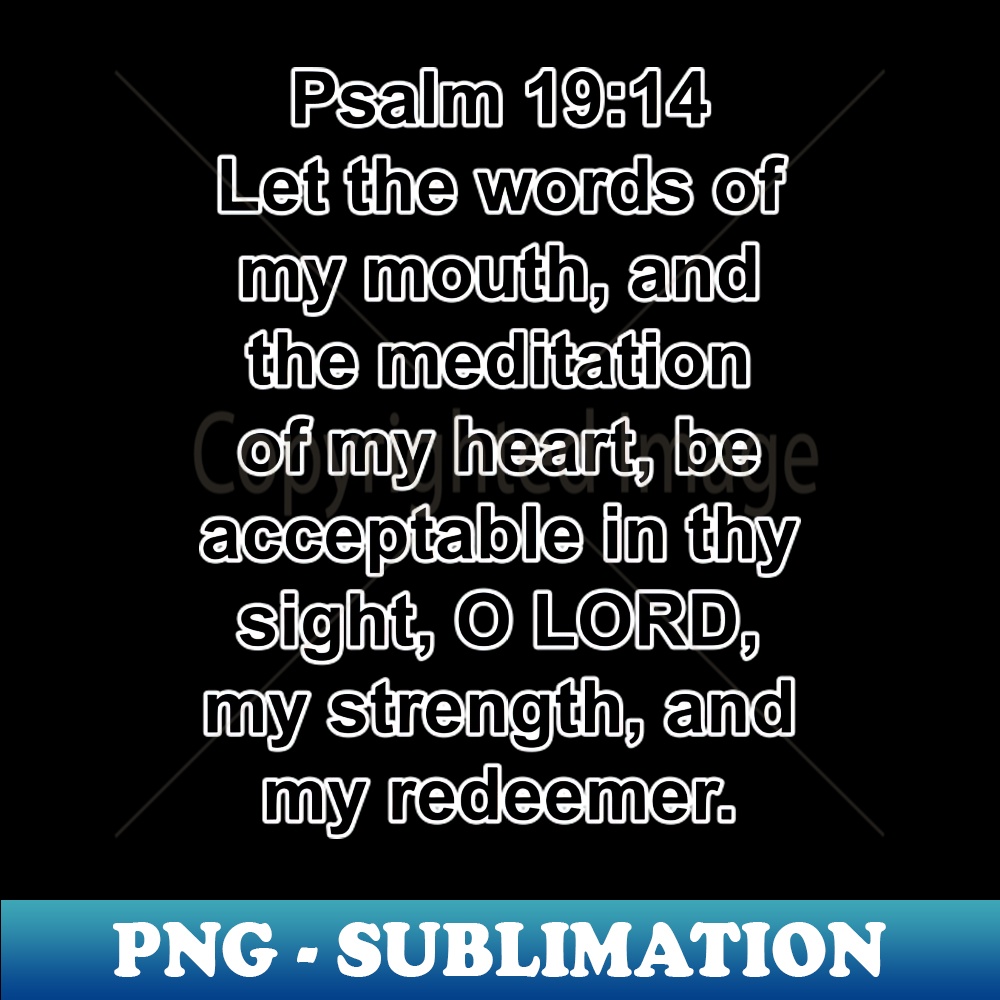 Psalm 1914 King James Version KJV Bible Verse Typography - - Inspire Uplift