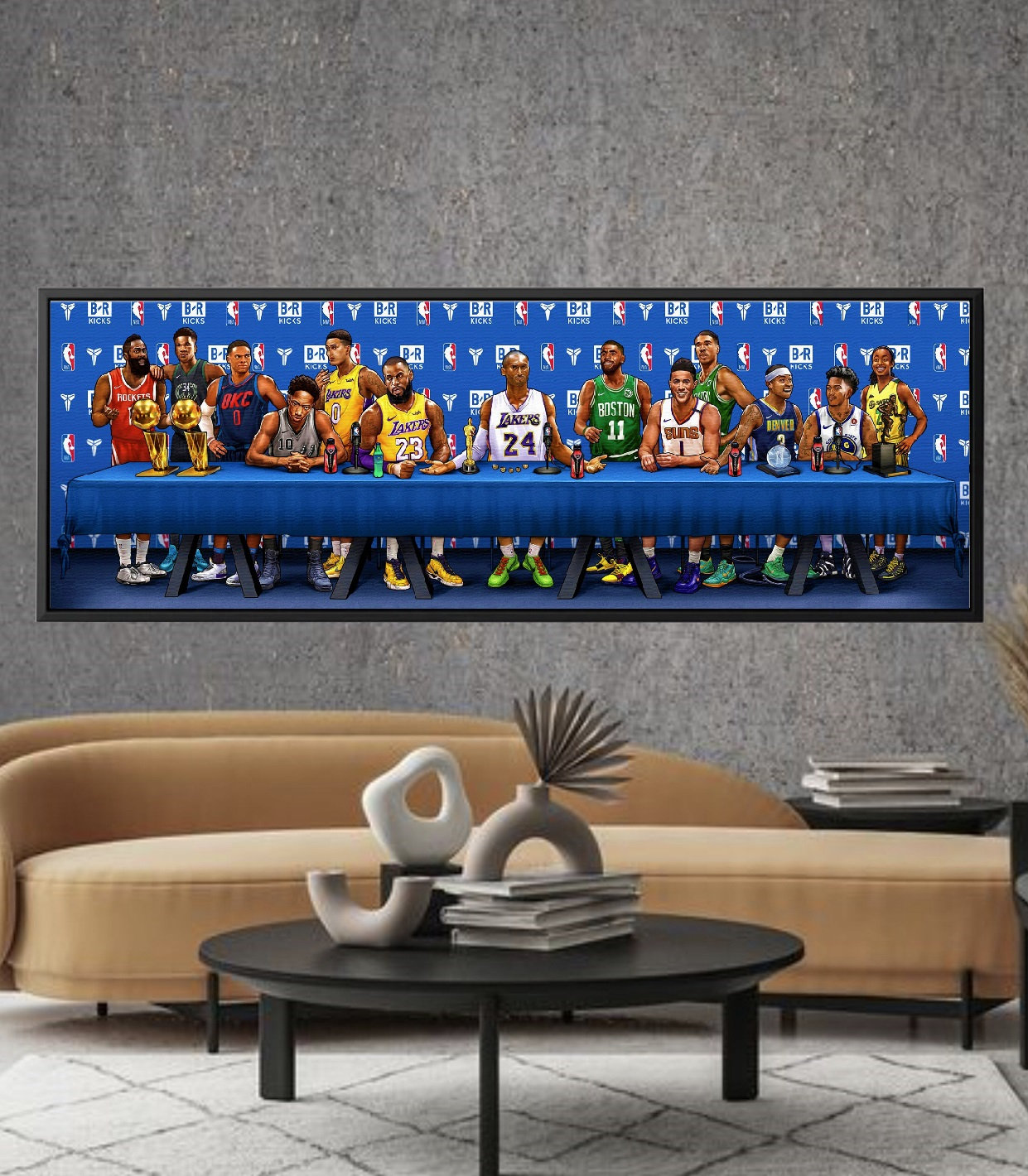 NBA Last Supper Basketball Legends, Basketball Players Canva | Inspire ...