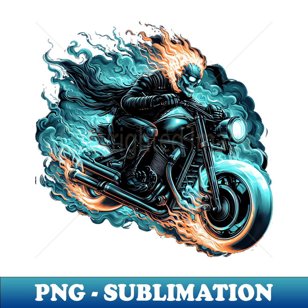 cyber punk ghost rider - High-Resolution PNG Sublimation Fil | Inspire ...