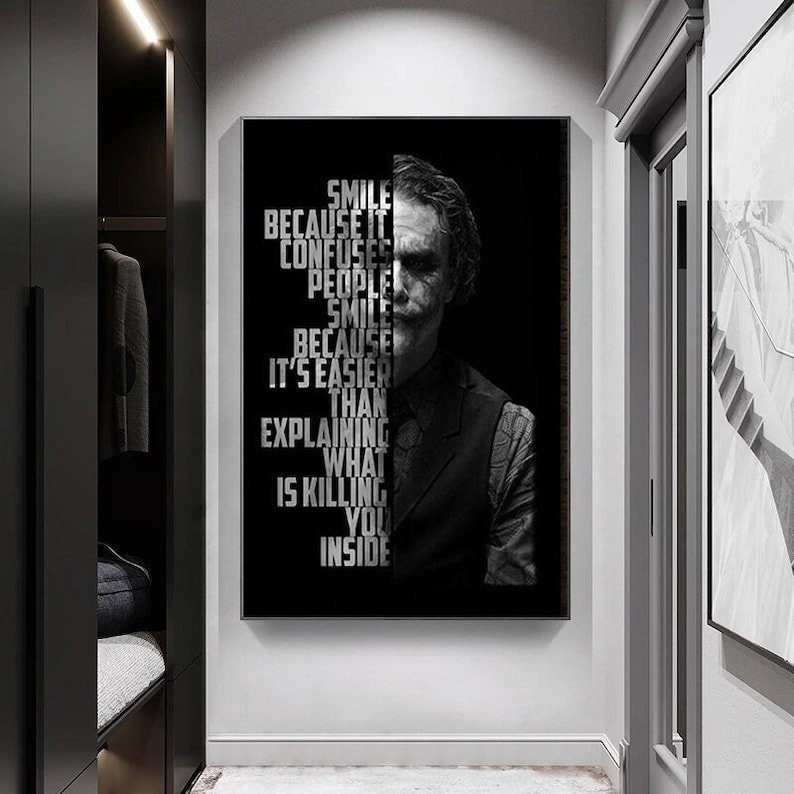 The Joker Inspirational Typography Success Quotes Black Whit | Inspire ...