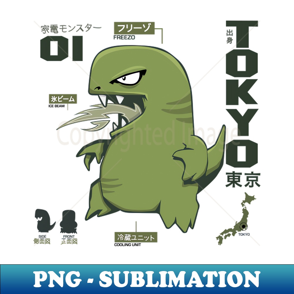 Tokyo Freezo Monster Cute Kawaii monster - Instant Sublimati | Inspire ...