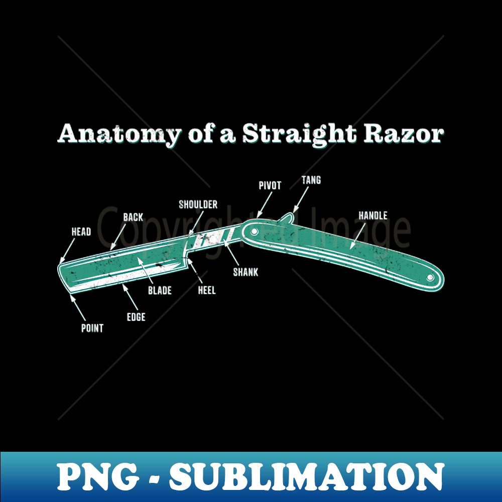 Anatomy of a Straight Razor - Aesthetic Sublimation Digital | Inspire ...