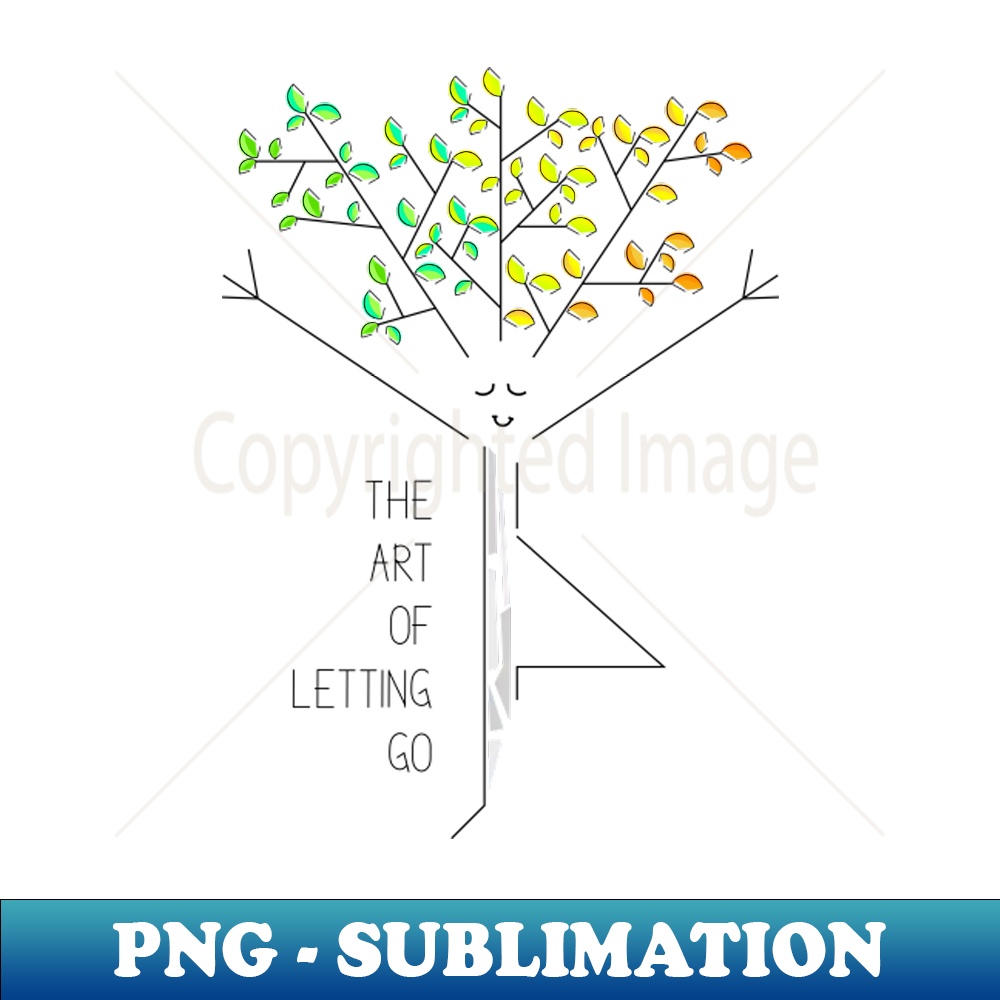 Autumn tree practicing yoga comic drawing - Instant Sublimat | Inspire ...