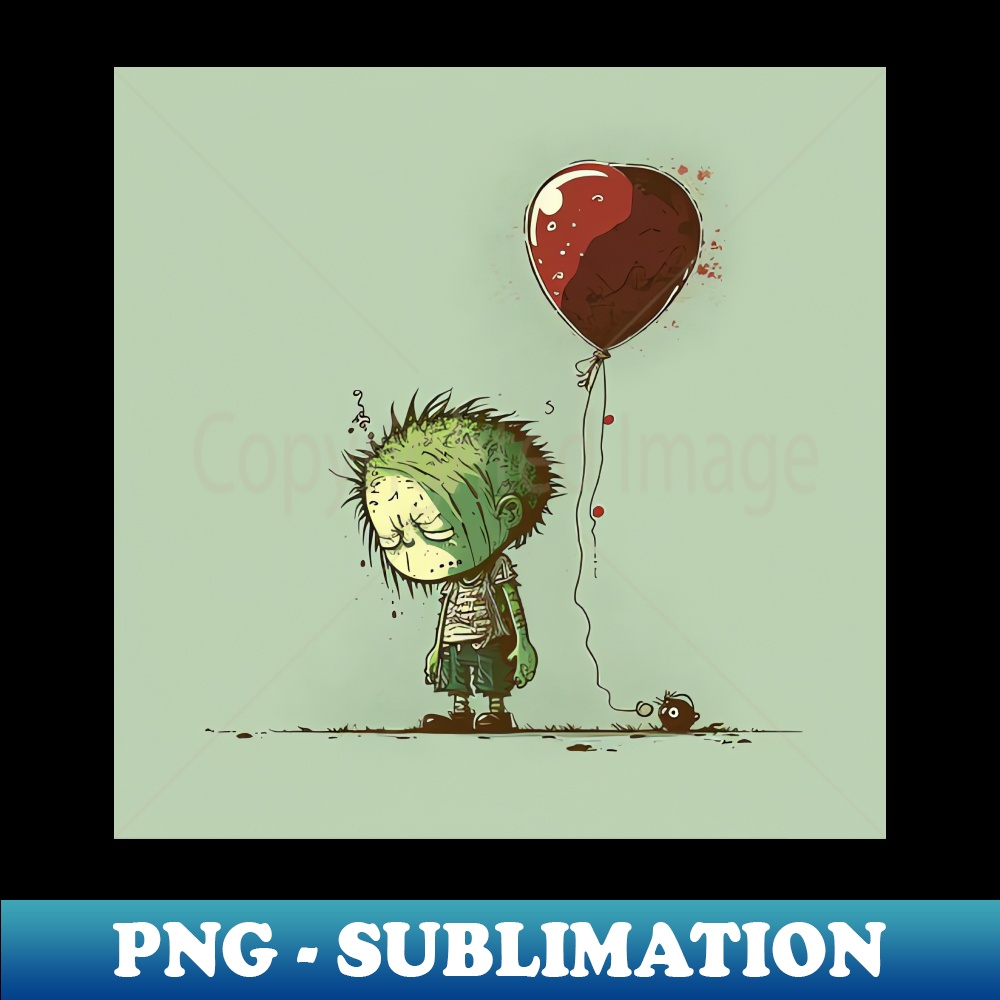 Illustration of Displeased Zombie and Balloon - Special Edit - Inspire ...