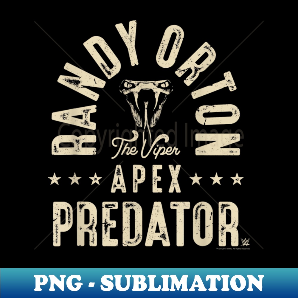 Randy Orton RKO Apex Predator - Vintage Sublimation PNG Down | Inspire Uplift