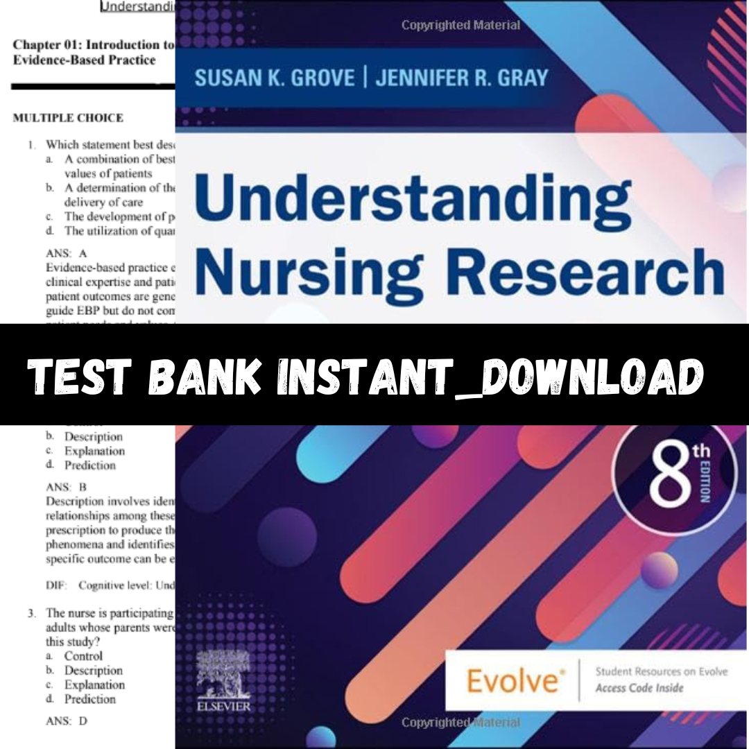 Test Bank for Understanding Nursing Research - 8th Edition B | Inspire ...