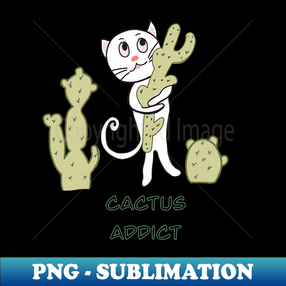Cactus Addict - Elegant Sublimation PNG Download - Transform - Inspire Uplift