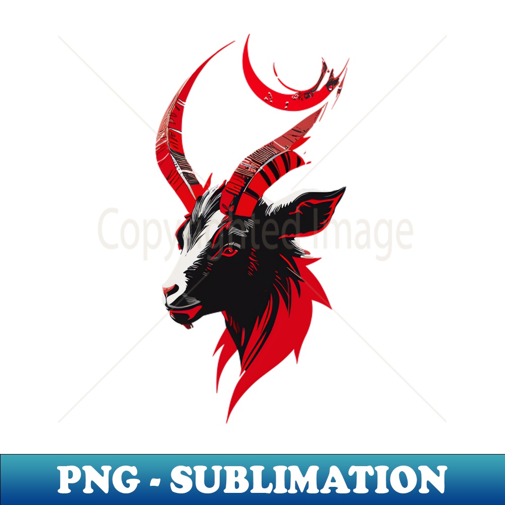 Bold Goat Head Logo Dark Magic Minimalism for T-Shirt Design | Inspire ...