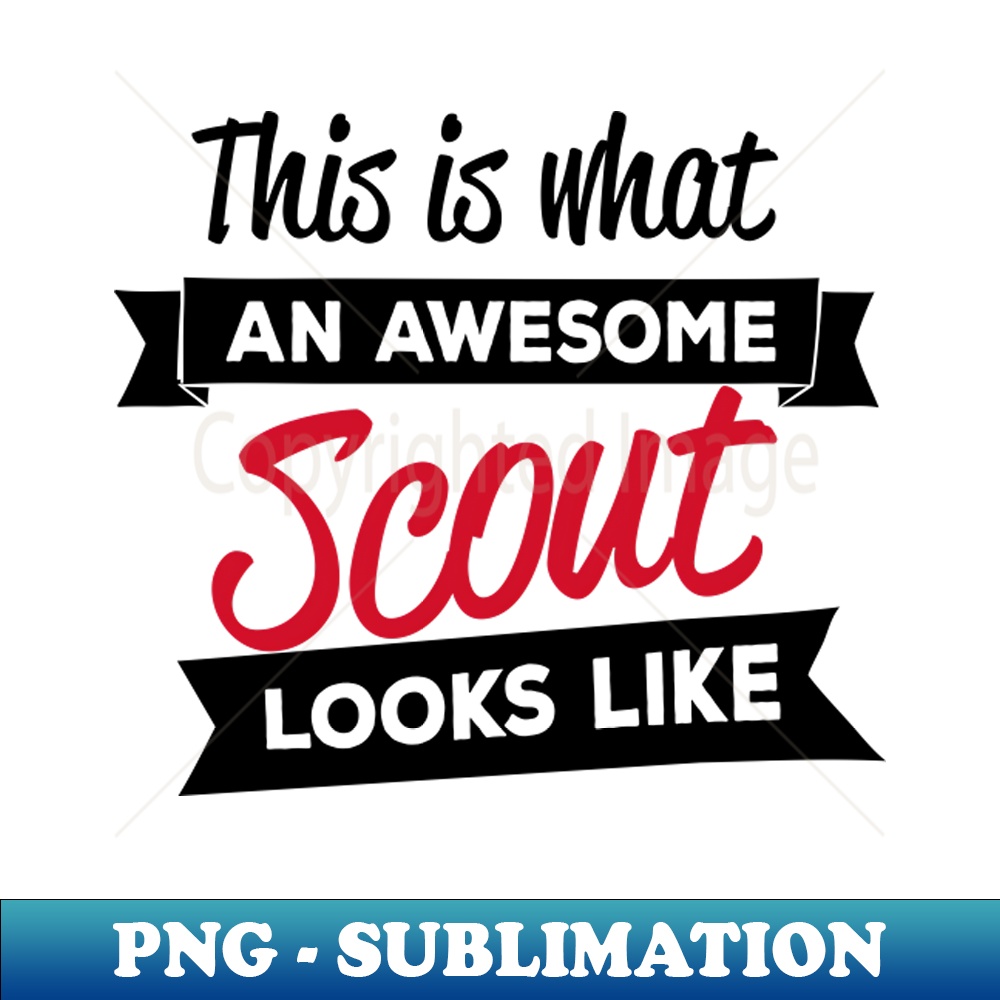 THIS IS WHAT A SCOUT LOOKS LIKE black - Sublimation-Ready PN | Inspire ...