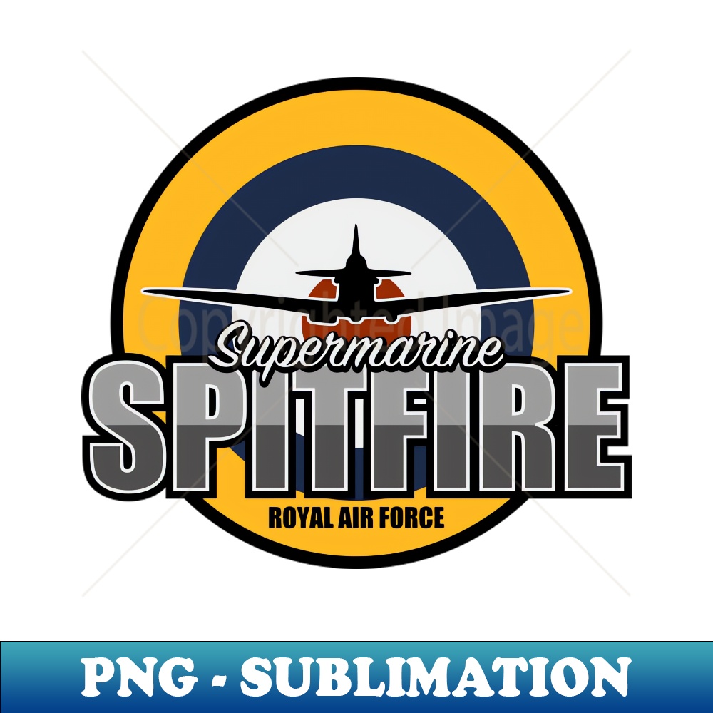 RAF Spitfire - Elegant Sublimation PNG Download - Unleash Yo | Inspire Uplift